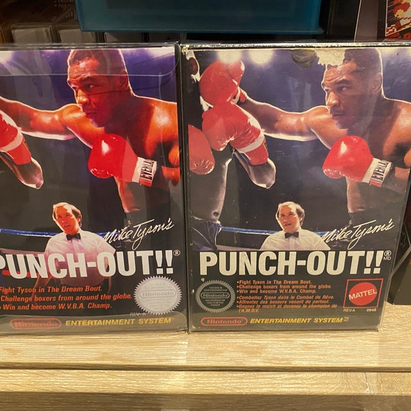 Mike Tyson's Punch Out NES Box Manual Poly Block Dust Cover - NO GAME ...