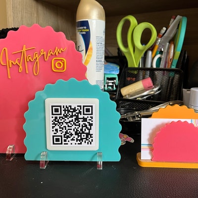 Market Display Bundle Instagram Social Media Scan Code Sign - Etsy