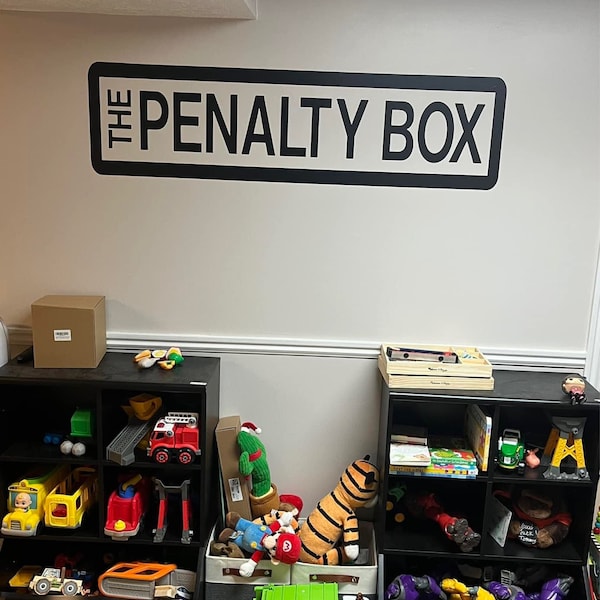 The Penalty Box Decal - Boys Bedroom Hockey Wall Decor - Ice Hockey ...