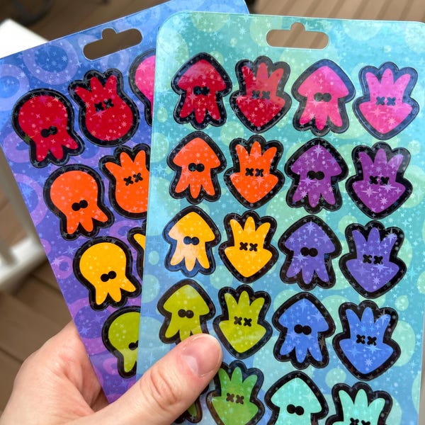 Splatoon 3 Grizzco Onboarding Sticker Sheet - Etsy