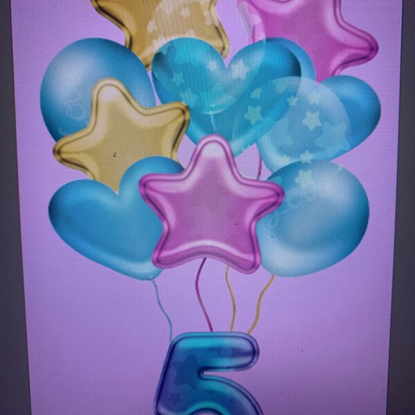 Birthday Party Clipart, Candy and Balloons Clip Art,birthday Numbers ...
