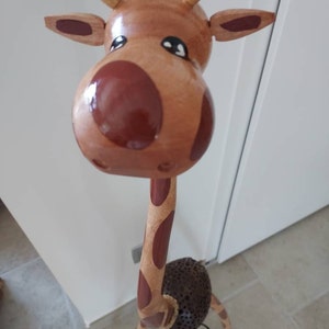 Giraffe Lantern Large Animal Lamp Coconut Shell Bedroom Lamp - Etsy