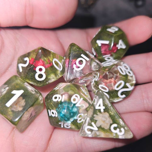 Arcane Fissure Metal Dnd Dice Set for TTRPG Games Such as Dungeons and ...