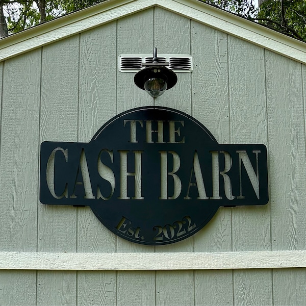 Custom Metal Barn Sign: Personalized Farmhouse Style, Aluminum - Etsy