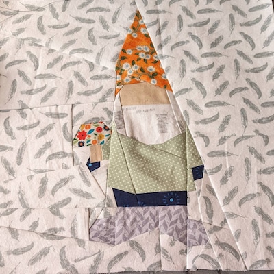 Forest Gnome Paper Pieced PDF Quilt Block Pattern - Etsy