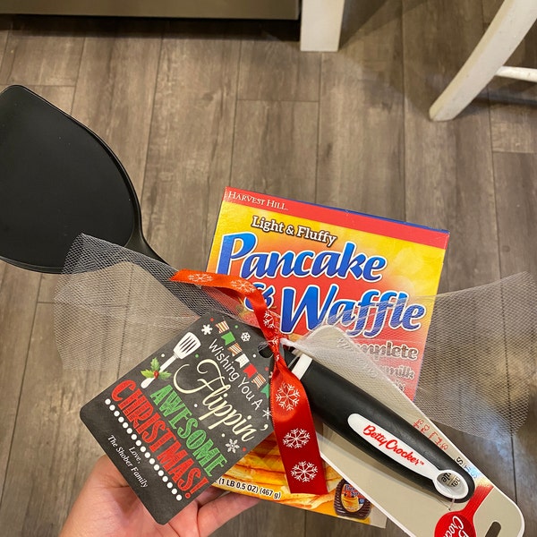 Christmas Gift Tags, Spatula Wish You a Flippin' Awesome Holiday Favor ...