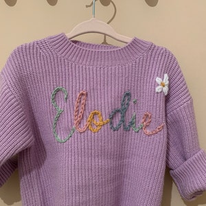 Personalised Knitted Jumper Baby Jumpers Name Jumper Keepsake Jumper ...