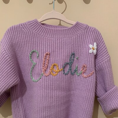 Personalised Knitted Jumper Baby Jumpers Name Jumper Keepsake Jumper ...