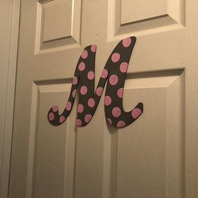 2 34 Wooden Letter m Kids Room, Nursery, Wedding Decoration, Gift Tags ...