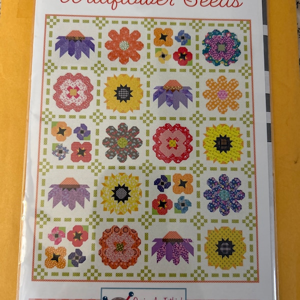 Wildflower Seeds - Quilt PATTERN - by by Kelli Fannin - 63" X 78" - Etsy