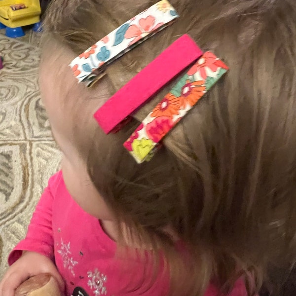 Liberty Clips Bundle Pack of 10 Hair Clips Fully Lined Toddler Hair ...