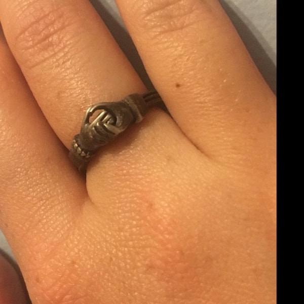 Sterling Silver Claddagh Ring / Hands and Heart Ring / 3 Part Love ...