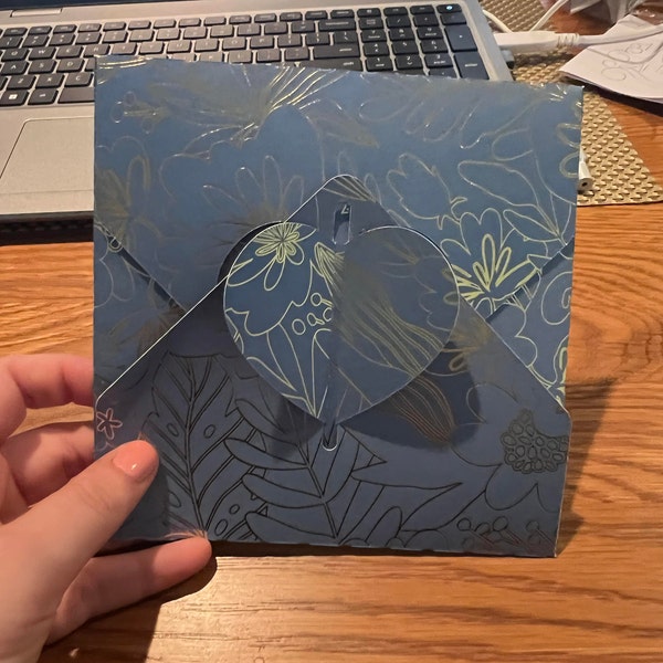 Heart Clasp Envelope, Square Format ( Instance Download | Printable PDF ...