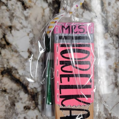 Personalized Name Dry Erase White Board Eraser & Marker Teacher Gift ...