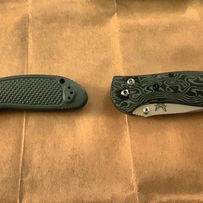 Titanium Flattop Deep Carry Pocket Clip for Sebenza Sand Blast Finish ...