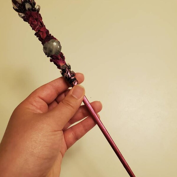 Rose Quartz Wand, Witch Wand, Love Wand, Pink Wand, Witch Wand, Witch ...