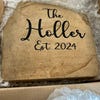 Welcome Name Stone Custom Stone Engraved Rock Personalized Garden Stone ...