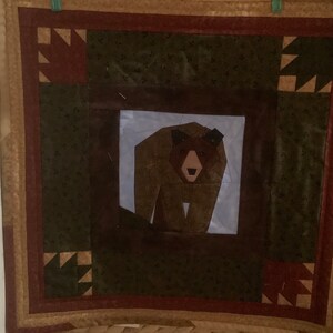 Bear Paper Pieced Block Pattern in PDF - Etsy