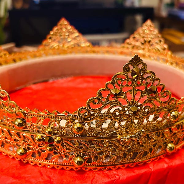 SNAKE Big King Crown, Male Crown, Men's Crown, Crowns and Tiaras, Gold ...