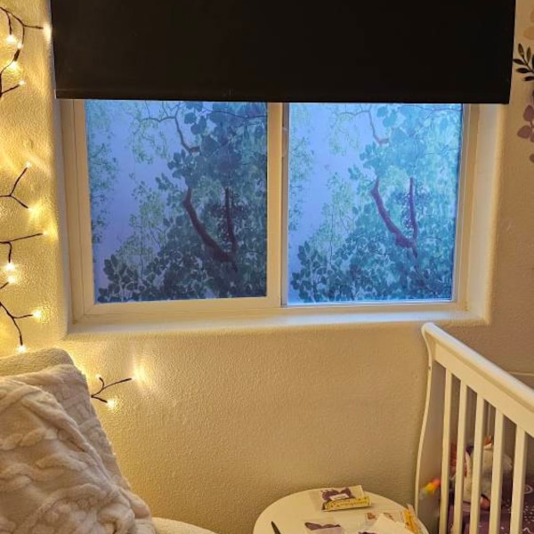 Custom Size Ocean-themed Bathroom Door Privacy Film Underwater Coral ...