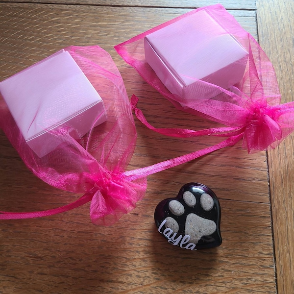 Pet Paw Print With Ashes, Cremation Ashes Keepsake, Dog Memorial, Cat ...