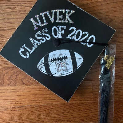 Football Athlete Touch Down Grad Cap Topper Graduation Gift Tassel ...
