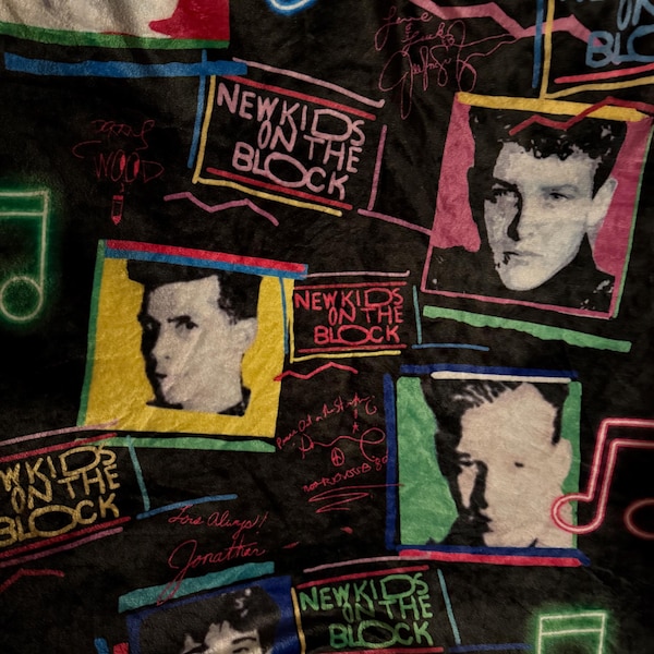 Retro 80s NKOTB Concert Tee - Vintage New Kids on the Block Design for ...