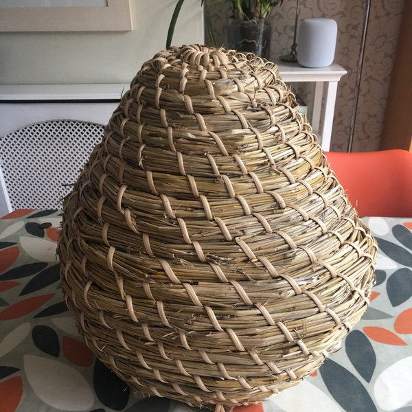 Traditional Bee Skep, Straw Beehives Swarm Collecting Skeps, Eco ...