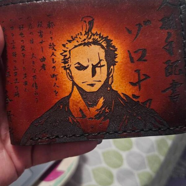 Anime Wallet, Japanese Manga Wallet, Personalized Leather Wallet Pirate ...