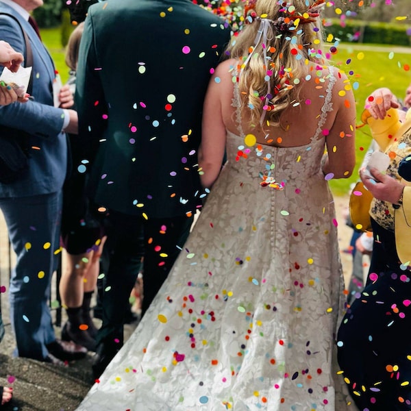 Biodegradable Confetti - Bright Rainbow Confetti Mix Perfect for ...