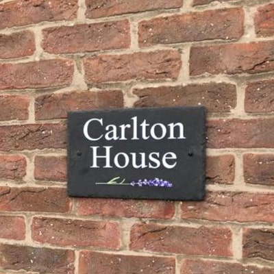 Rustic Lavender Slate House Sign Farmhouse Plaque Door Number - Etsy