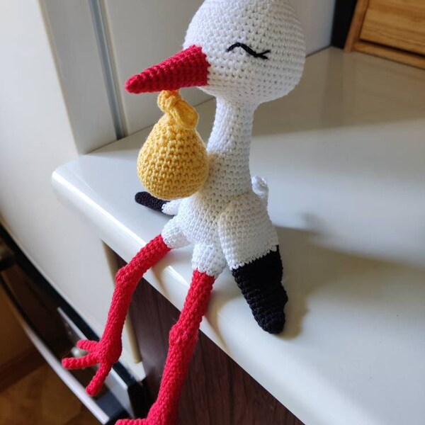 Crochet Pattern - Lucky the Stork - Etsy