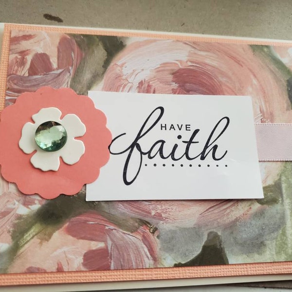 Thank You Card Making Kit for Adults With Pink Hydrangea Scrapbook ...