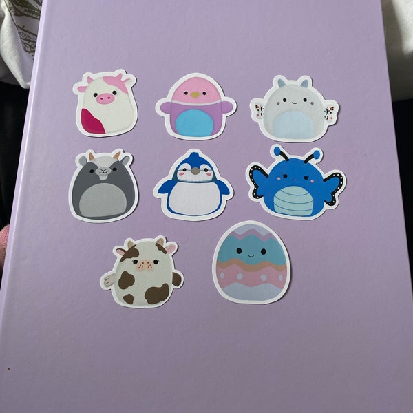 Squishmallows Stickers / Set of Squishmallow Stickers - Etsy