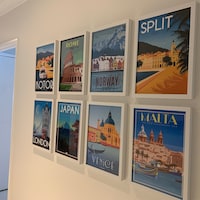 Split Travel Poster Croatia Print Vintage Memento - Etsy UK