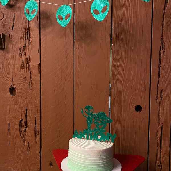 Alien Garland, Alien Banner, Alien Party, UFO Party Decor, Space Banner ...