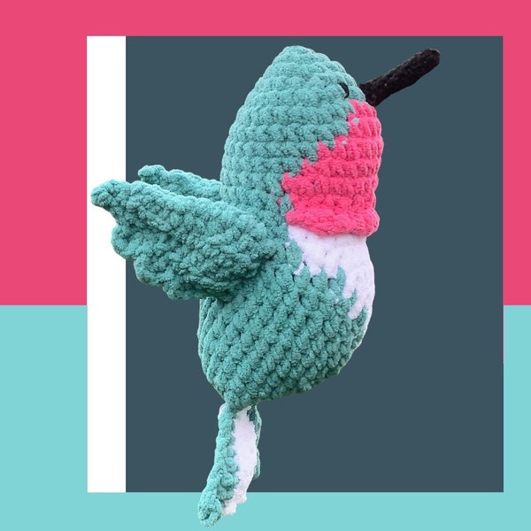 Hana the Hummingbird- Crochet PATTERN- Amigurumi- Crochet Lovey ...
