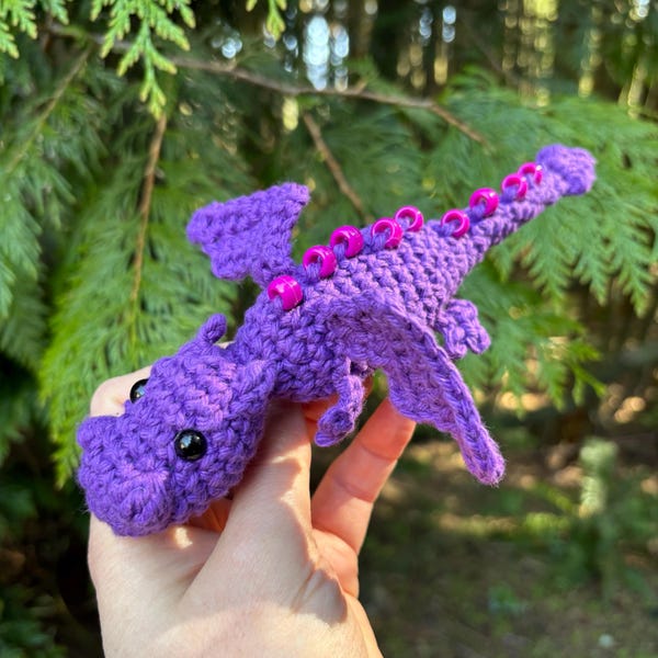 Beaded Fidget Dragon Crochet Pattern: Beginner Friendly, No Sew ...