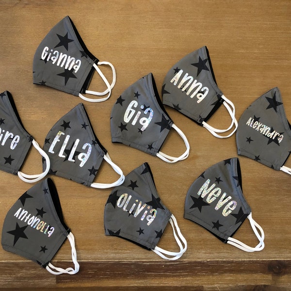 Personalized Kids Face Mask - Etsy
