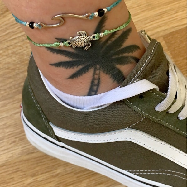Ankle Bracelet | Wave Anklet | Whale Tail | Beach Jewellery | Starfish ...