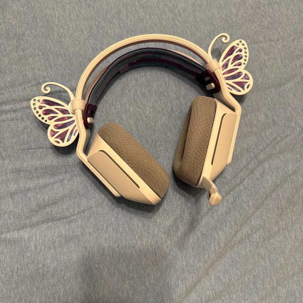 Butterfly Headset Attachment - Anime Butterfly Wings Headphone ...