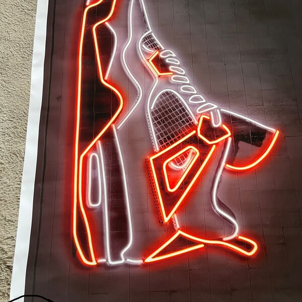 Poster Ayrton Senna Neon Style F1 / Neon Effect Art Print on Canvas ...