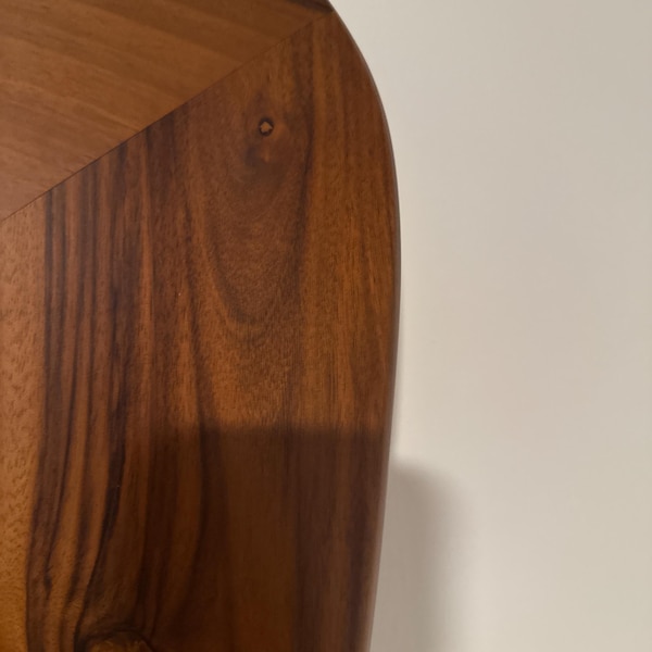 Handmade Real Walnut Wood Framed Asymmetrical Irregular Modern Home ...