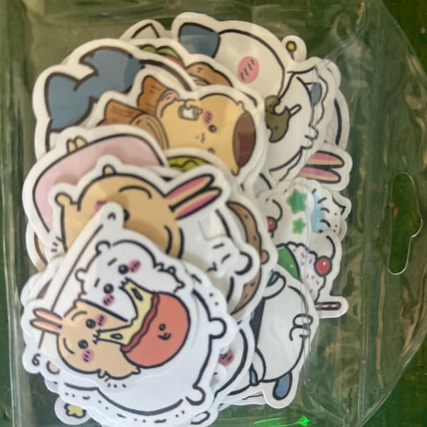 Chiikawa Enamel Pin: Hachiware Usagi Badge - Light Gold Zinc Alloy - Etsy