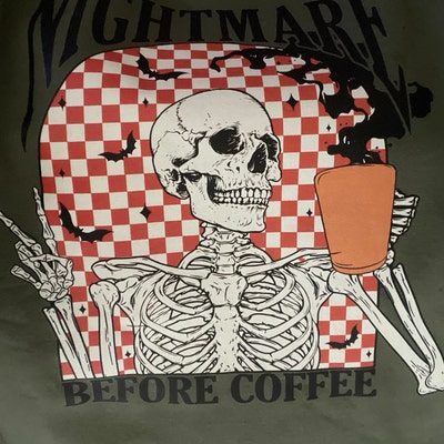 Funny Halloween Sweatshirt, Skeleton Halloween Shirt Coffee Fall Shirt ...