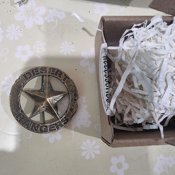 Desert Ranger Badge Brooch - Etsy