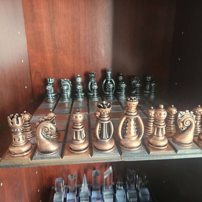 XXXL Chess Set Giant Steampunk Chess Set the Juggernaut Steampunk Chess ...