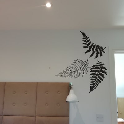 Leaves Wall Sticker Flowers Botanical Ferns Decal Vinyl - Etsy