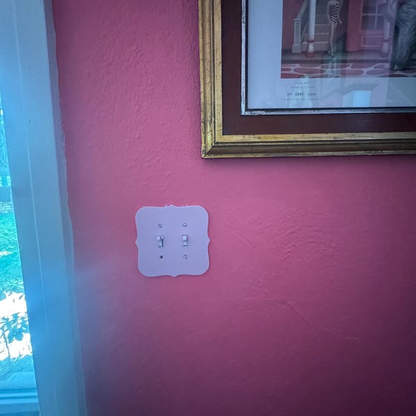 Pastel Green Rounded Corner Light Switch Cover Double Rocker Custom ...