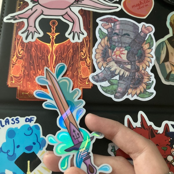 Riptide Original Holographic Vinyl Sticker, Durable Waterproof 3" Percy ...